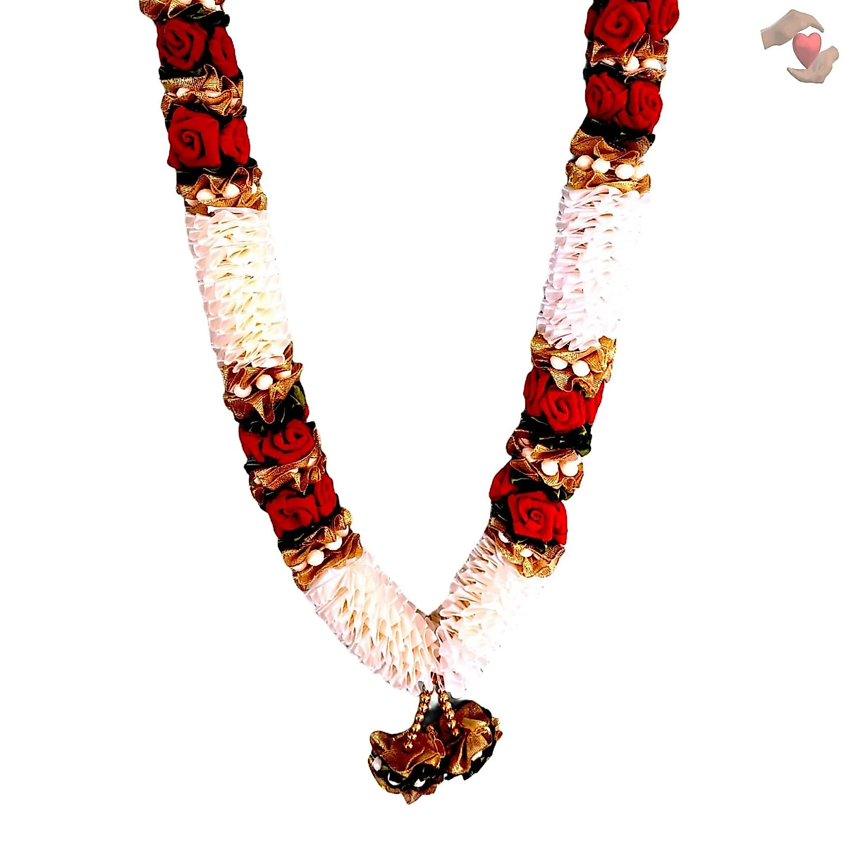 LOVENSPIRE 2ct Wedding Garland, Varmala Artificial Rose, Shadi, Indian Milni Mala, Statue Idol Haar, Muslim Punjabi, Nikah Jaimala, Floral Lei, Bridal Necklace