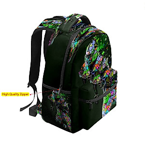 KIOPLYET American Football College Bookbag School Bag Business Laptop Backpack Travel Hiking Daypack Large Diaper Bag for Adult