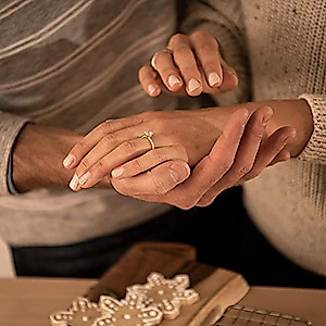 1-3 Carat (ctw) Center Moissanite engagement rings for women 10K 14k 18K gold ring Platinum Plated Silver Princess moissanite rings -3923