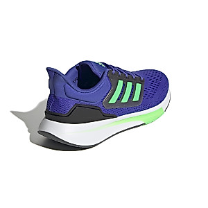 adidas EQ21 Unisex Running Shoes - Ultimate Comfort, Breathable Upper, Lightweight Cushioning for Enhanced Performance (Royal Blue/Green, US Footwear Size System, Adult, Men, Numeric, Medium, 10.5)