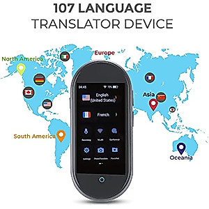 DoDoDuck 3 Language Translator Device, Offline Translation, No WiFi Needed, Offline 2 Way Translation in 12 Languages,109 Online, Bluetooth | Integrated AI Assistant……