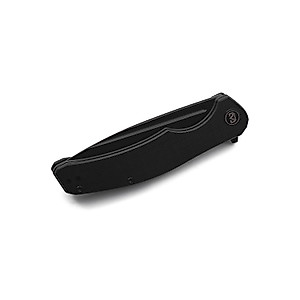 Miguron Knives M Velona Flipper Folding Knife 3.5" Small Version 14C28N Black PVD Blade Black G10 Handle Pocket Knife MGR-8003BKS