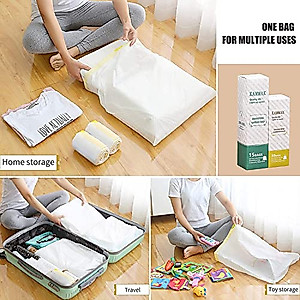 Trash Bags 4 Gallon Drawstring Bathroom 5 Gallon Garbage Bags Small White Ultra Strong Trash Bin Liners 5-7 Gallon for Bathroom Kitchens Office (5-7 GAL 90 Count)