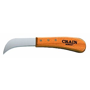 Crain 103 Carpet Knife with 3-Inch Blade and Wood Handle