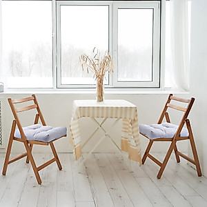 6 Pcs Memory Foam Chair Cushions Kitchen Chair Cushions 16 x 16 x 4 Inch Grey Dining Pad with Ties Memory Foam Cushion Indoor Furniture Seat for Dining Office Room Kitchen Cushion