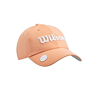 WILSON Pro Tour Women's Golf Hat - Peach/White