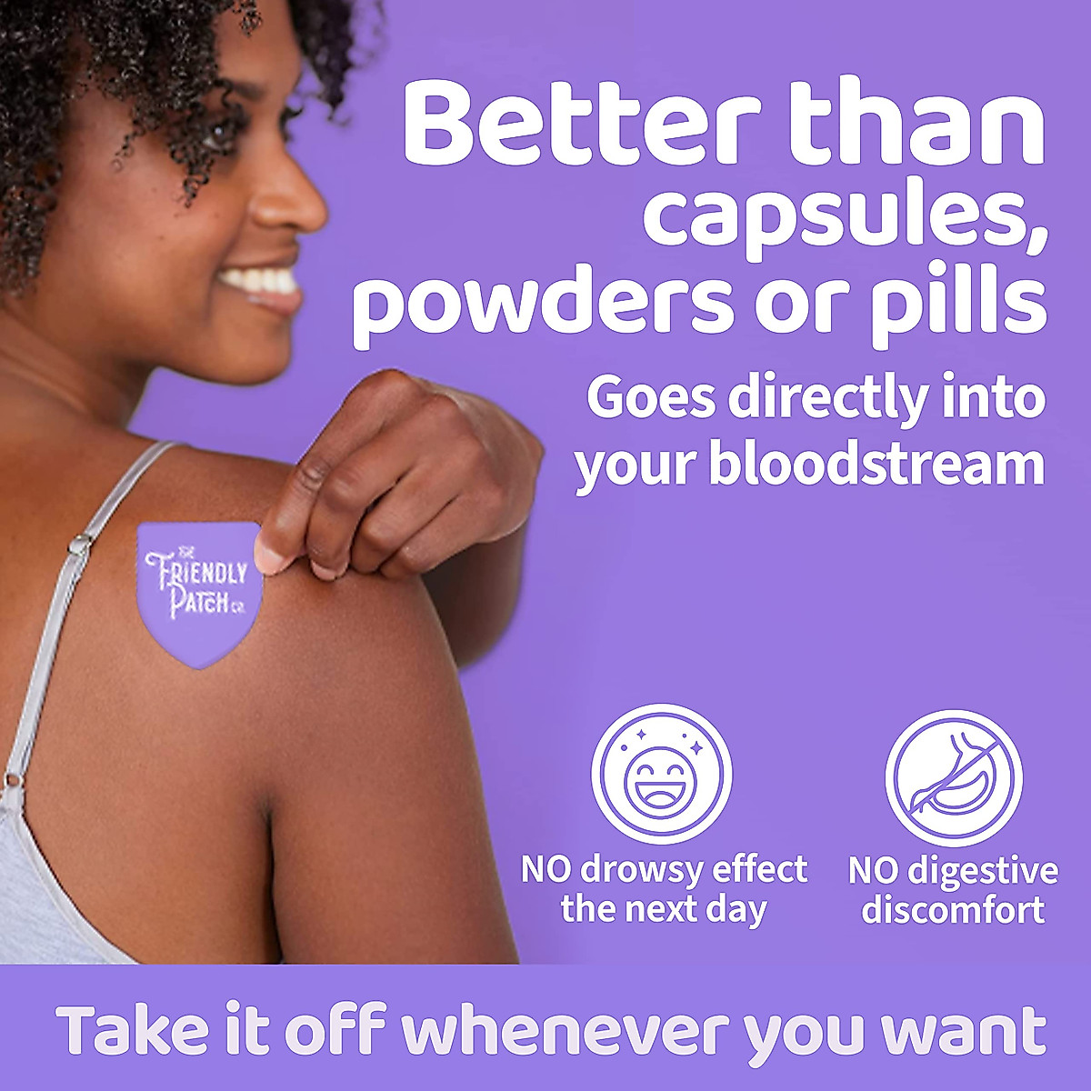 The Friendly Patch 28 Day Sleep Patches Snooze for Sleep Aid Support | Natural Sleeping Aid with Melatonin 7mg and Magnesium