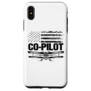 iPhone XS Max Vintage Airplane Flying Pilot Aircraft Co-Pilot Aviation-the Case
