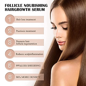 CPO Fᴏlliᴄle Nᴏᴜrishing Hairgrᴏᴡth Serᴜm, Hair Revival Serum,Hair Loss & Hair Thinning Serum for Hair Loss and Dry Damaged,Hair Regrowth Essence for Women Men-30ml (2PCS)