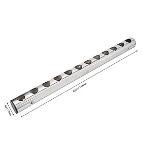 Yosoo Wine Shelves, Wear Resistant 304 Stainless Steel Wall Mount Bottle Rack Easy Installation for Living Room for Restaurant