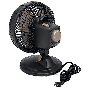 Holmes 8-Inch Fan | Lil’ Blizzard Oscillating Table Fan, Black