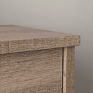 Sauder Beginnings 3-Drawer Dresser Finish Summer Oak, L: 45.0" x W: 15.75" x H: 29.92", Brown Beige Gray Black