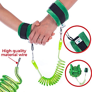 Child Leashes for Toddlers with Wrist Link - Cute Children Safety Harness Leash Kid Wristband Assistant Strap Belt with Anti Loss Wrist Link Safety Wrist Link for Toddlers 1-3 Years Old Boys and Girls
