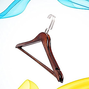 VICASKY 2Pcs Wood Hanger Non- Slip Hangers Clothes Hangers Shirts Sweaters Dress Hanger Drying Rack for Home