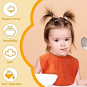 36 Pack Unisex Baby Cotton Bibs Baby Terry Bibs bulk Adjustable Baby Terry Cotton Drool Bibs Multicolor Infant Toddler Newborns Bandana Drool Bibs Set for Boys Girls Teething Drooling Feeding Eating