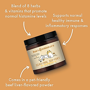 Bark & Whiskers Seasonal Support, 3.17 Oz. (90 g), 90 Scoops, Antioxidant and Immune Support, Veterinarian Formulated, Non-GMO, Dr. Mercola