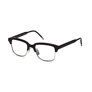 THOM BROWNE TB 709 A-BLK-SLV Matte Black-Silver Eyeglasses