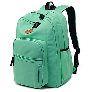 abshoo Classical Basic Womens Travel Backpack For College Men Water Resistant Bookbag (Turquoise)