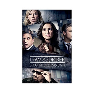 Law & Order Special Victims Unit TV Series Poster Art Deco Restaurant Dormitory Corridor 8 Canvas Poster Wall Art Decor Print Picture Paintings for Living Room Bedroom Decoration Unframe:24×36in