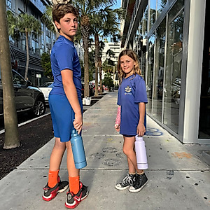 BackBook 32 oz Insulated Sports Water Bottle With 8 oz Storage Compartment, Double Wall Leak Proof Stainless Steel Bottle With 2 Lids for Sports and Travel, Cold and Hot Drinks, BPA-Free - Green