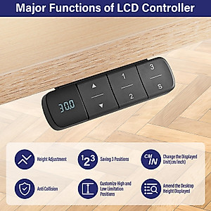 TOPSKY Dual Motor Electric Adjustable Standing Computer Desk for Home and Office (Black Frame only)