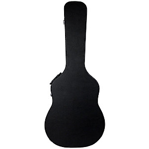 Fender FA-125 Dreadnought Acoustic Guitar - Black Bundle with Hard Case, Tuner, Strap, Strings, Picks, and Austin Bazaar Instructional DVD