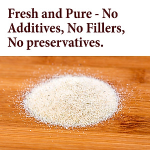The Spice Way Onion Granules - domestic Granulated Onion (8 oz) a coarse powder, grown and packed in the US.