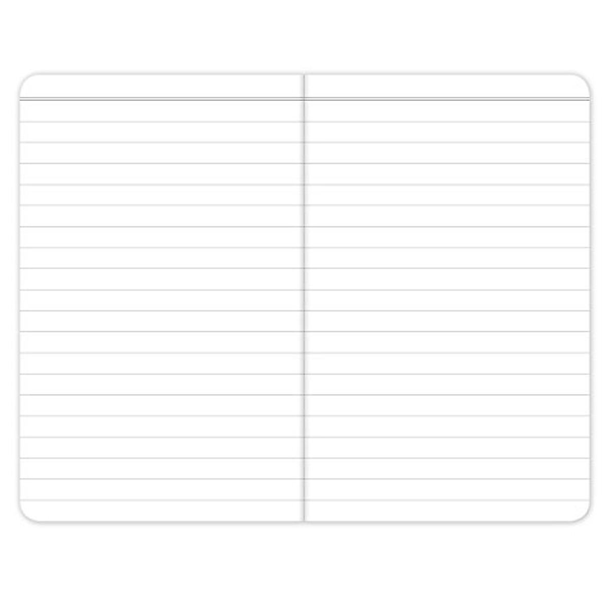 Field Notebook/Pocket Journal - 3.5"x5.5" - Combination of Kraft, Black, Orange, Yellow - Lined Memo Book - Pack of 5