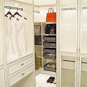 PETALS Drawer Organizers For Clothing – 8 Pack Foldable Dresser Drawer Organizers, Sock and Underwear Drawer Organizer, Baby Drawer Organizer, Bra, Panty, Lingerie, Ties, Belts