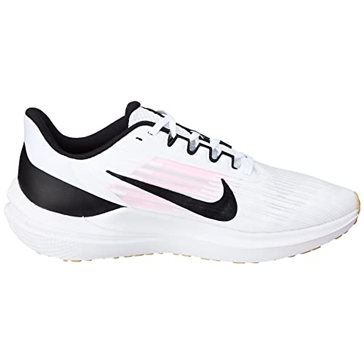 NIKE Women's Sneaker, White Pink Spell Black Wheat Gold, 8