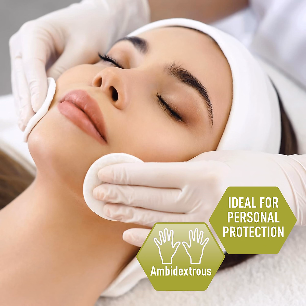 MED PRIDE Medical Exam Latex Gloves| 5 mil Thick, Small Box of 100 Powder-Free