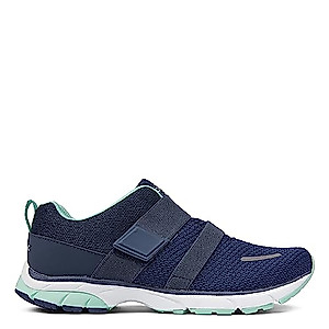 Vionic Women's Drift Milan Slip-On Adjustable Strap Leisure Sneakers- Supportive Walking Shoes That Include Three-Zone Comfort with Orthotic Insole Arch Support, Sneakers for Women Navy 6 Medium US