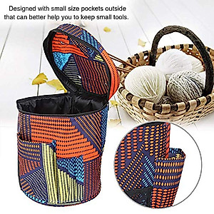 Crochet Bags,Cylinder Storage Bag Knitting Yarn Crochet Tool Organizer Container