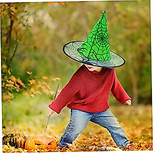 ibasenice 25 Pcs Halloween Hat Witch Costume for Women Party Hats for Kids Kids Outfits Halloween Party Costume Spider Pattern Halloween Hat Witch Costume Headbands Witches Hat Party Supply