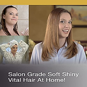 Vitamins Keratin Hair Mask Deep Conditioner - Biotin Protein with Castor Oil Repair for Dry Damaged and Color Treated Hair - Conditioning Treatment for Curly or Straight Thin Fine Hair