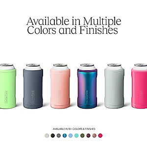 BrüMate Hopsulator Trio 3-in-1 Insulated Can Cooler for 12oz / 16oz Cans + 100% Leak Proof Tumbler with Lid | Can Coozie Insulated for Beer, Soda, and Energy Drinks (Matte Black)