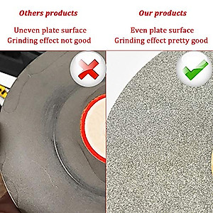 SCOTTCHEN Diamond Flat Lap Wheel 8" x 1/2" Grinding Sanding Disc Lapping Polishing Disc-120 Grit
