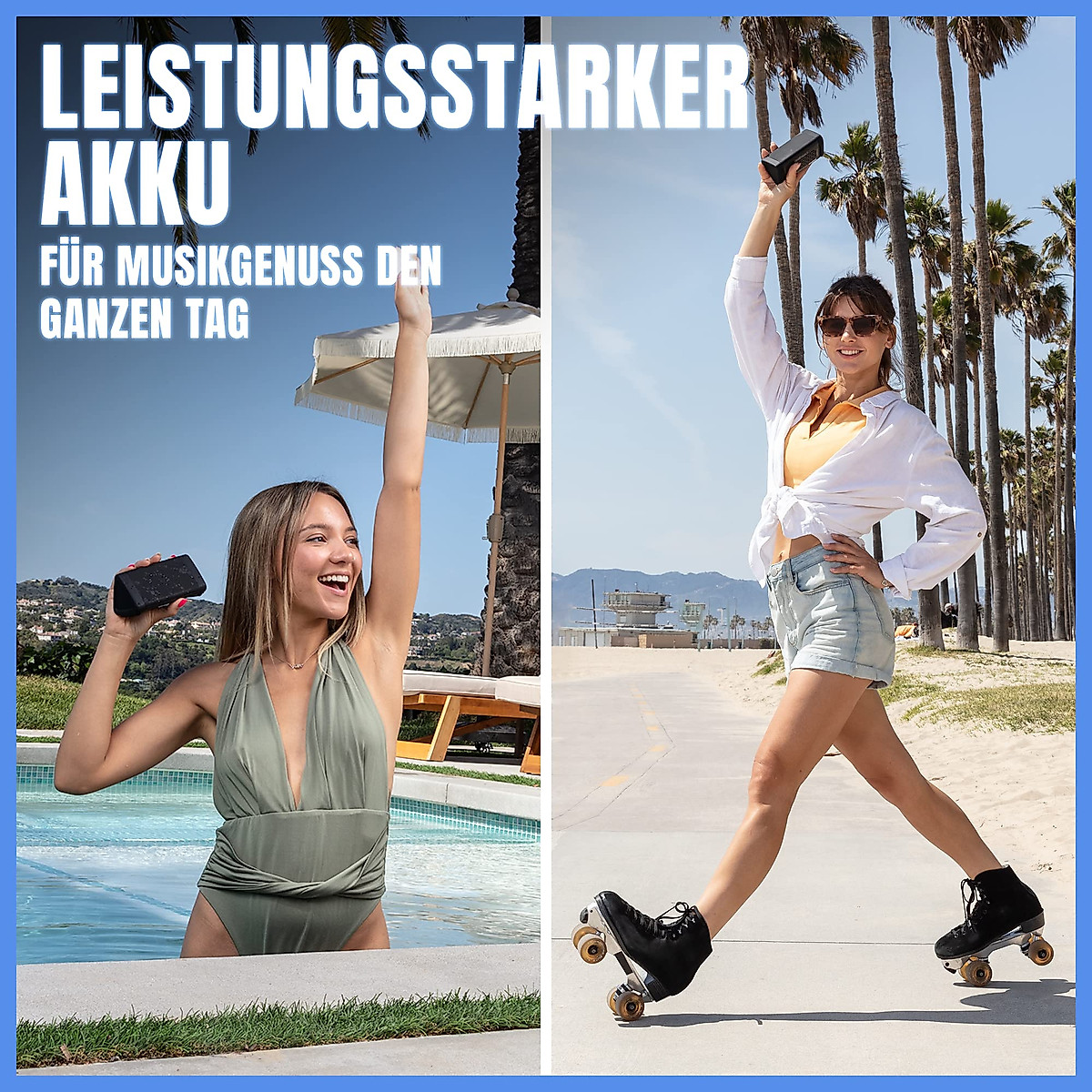 Cambridge Soundworks OontZ Upgraded Angle 3 Shower Plus Edition with Alexa, Waterproof Bluetooth Speaker, 10 W, Loud Crystal Clear Sound, Rich Bass, 100ft Wireless Range, Perfect Shower Speaker