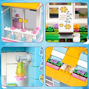 VIOSEBN Friends House Building Kit, Family Friends House Building Blocks Sets, Creative Roleplay Toy Christmas Birthday Gift for Kids Boys Girls Age 6-12 Years 1009 Pieces