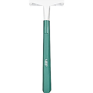 BIC Twin Select Disposable Razors; 2 Blades For a Smooth and Comfortable Shave; Sensitive Skin; Green Handle; 10 Piece Razor Set