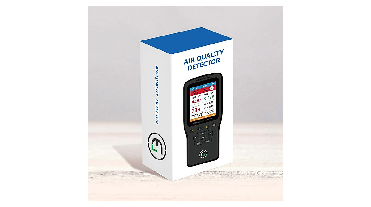 Air Quality Pollution Monitor - Detect Formaldehyde & PM with Ease