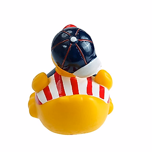 Nuwani 5.5" Christmas Rubber Duck Bath Ducks for Kids, Jeeps Ducking Rubber Ducky Toys, Collectible Figurines Gift for Adults, Large Santa Claus Rubber Duckies for Baby Brithday