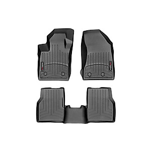 WeatherTech Custom Fit FloorLiners for Jeep Compass - 1st & 2nd Row (441205-1-2), Black