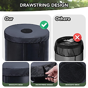Rihogar 100 Gallon Rain Barrel Water Tank, Portable Water Storage Tank, Large Rain Water Collection Barrel, Collapsible Rain Water Catching System with Spigot Overflow Kit, Black