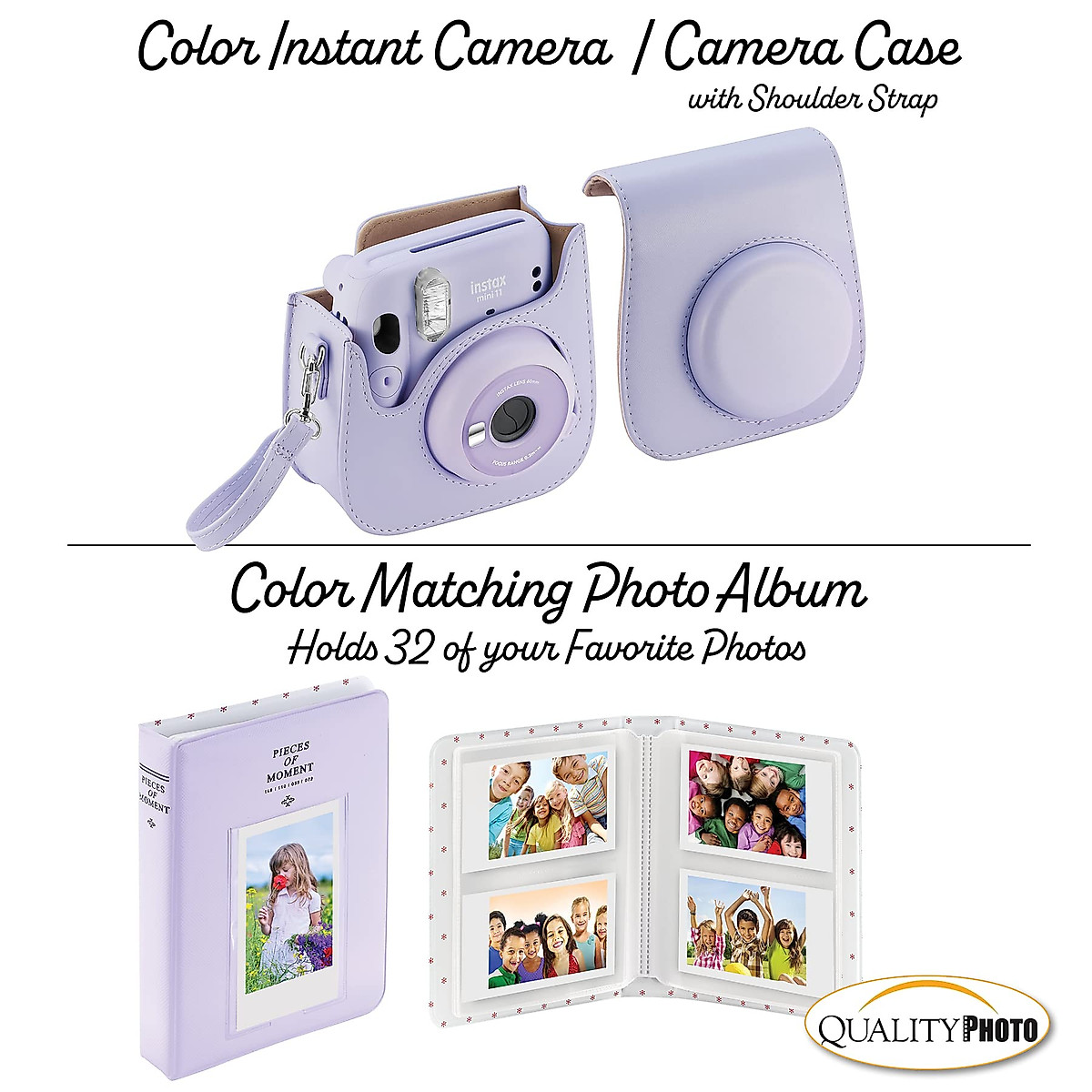 Fujifilm Instax Mini 11 Instant Camera with Case, Album and More Accessory Kit (Lilac Purple)…