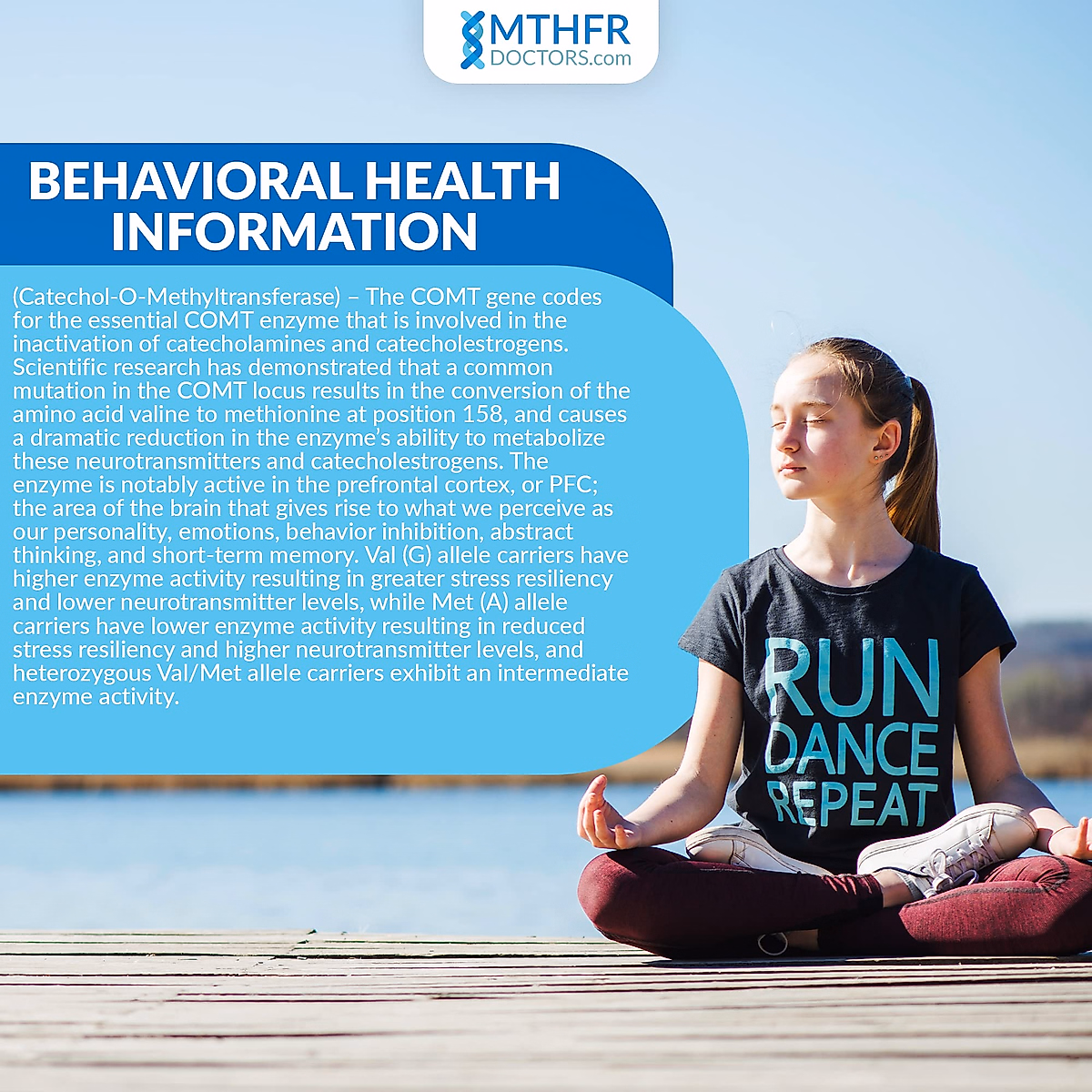 COMT Gene Test Collection Kit Comes with Results Interpretation and Live Support 7 Days a Week - Cheek Swab -