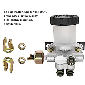 Hydraulic Brake Master Cylinder Assembly for 90cc 110cc 125cc 150cc 200cc 250cc Go Kart Master Cylinder Twister Kinroad Go Kart Buggy Sunl BMS Kandi Roketa Kinroad Kazuma ATV, Go Kart Master Cylinder
