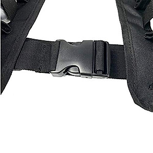 LIVANS Beer Bandolier Holder 12-Pack, Drink Vest Beer Holster 12 Can Soda Belt Holster Beverage Holder Insulated with Inside Money Holder Funny BBQ Party Gag