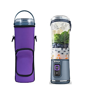 AF-WAN Portable Blender Carry Storage Bag sleeve with Shoulder Strap for Ninja BC151NV/BC51NV/BC151BK/BC151CR/BC151EM/BC151PR/BC151WH 18oz Blast Portable Blender (Purple)