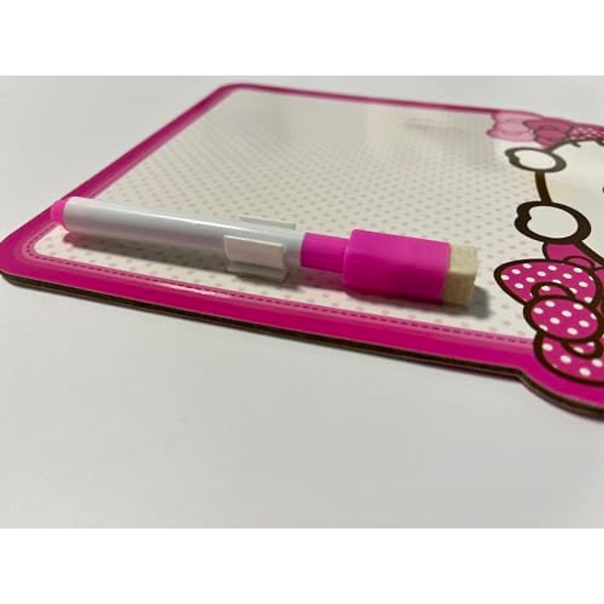 Hello Kitty Room Decor Set - 2 Hello Kitty Picture Frames Red & Pink - With Thematic 2-Sided Dry Erase Board for Weekly Schedule and Free Writing Space